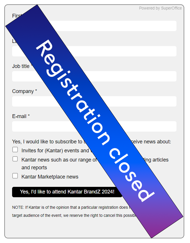 Your invitation to Kantar BrandZ 2024!